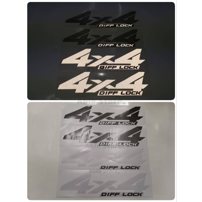 4x4 diff-lock Screen Sticker For toyota revo Year 2020 Original ...