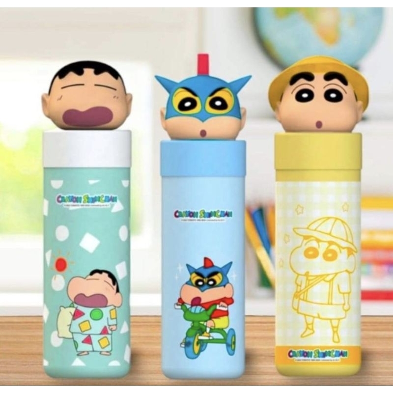 Stainless Steel Bottle/Plastic Color Changing Glass Shin Chan New 7-11 ...