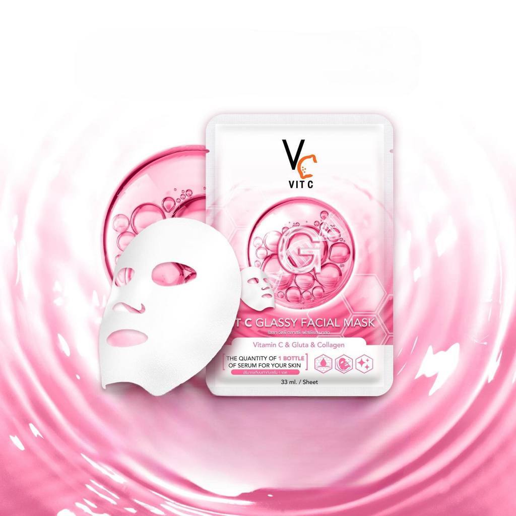 Mask Vit C Glassy Watch VC Facial (1 Sachet) | Shopee Malaysia