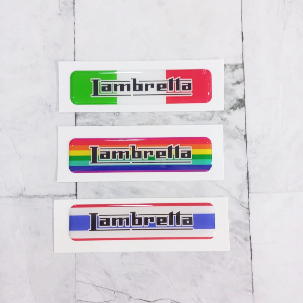 Embossed Resin Sticker "Sticker" Car Waterproof lambretta. | Shopee ...