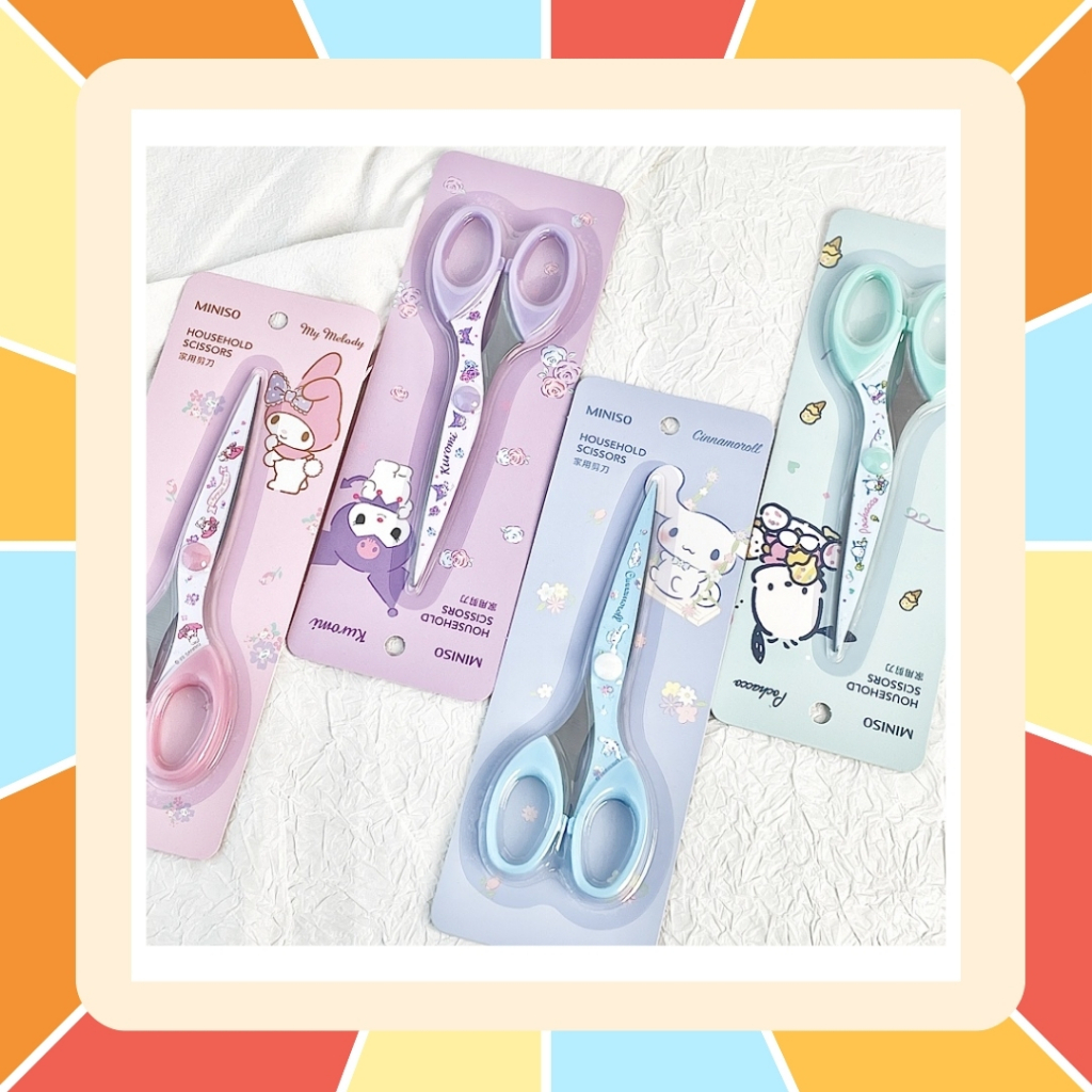 Miniso x Sanrio Scissors Paper Licensed Imported From Abroad Pastel ...