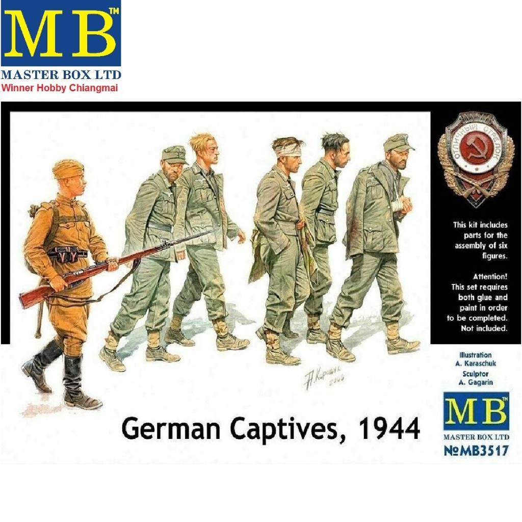 Master Box 3517 German Prisoners 1944 (1/35) Action Figure Model ...