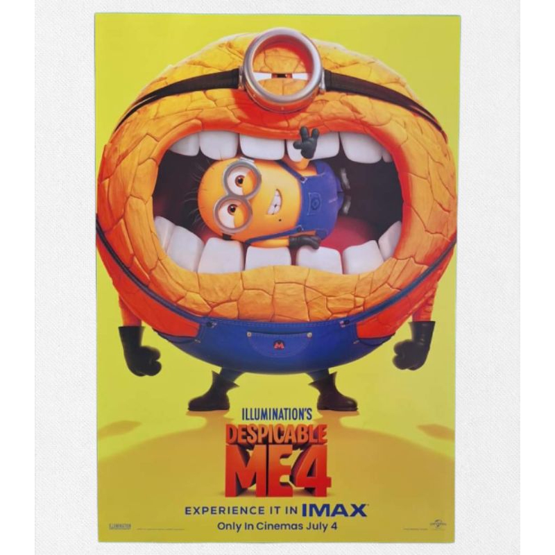 IMAX Poster Despicable Me 4 Mr.sub Disposible 4 Genuine License From ...
