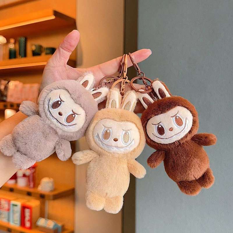 Cartoon Keychain labubu Fur Fabric Good Work Beautiful Color Cute ...