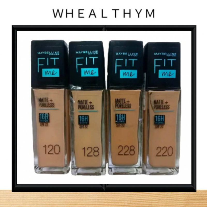 Maybelline Fit me 30 ml. Matte + Poreless Foundation Cream With Pump ...