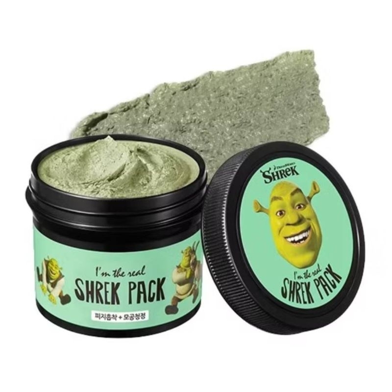 DREAMWORKS I'm Shrek Pack 110g.natural Extracts Enriched Green Mud Mask ...
