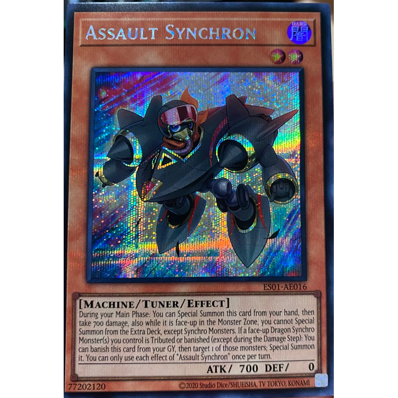 Yugioh Asia-Eng [ES01-AE016] Assault Synchron (Secret Rare) Original ...
