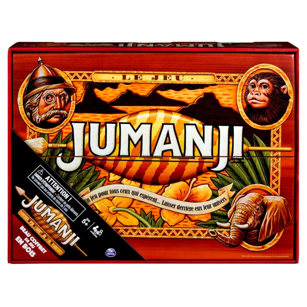 Jumanji Board Game Wood Box Edition Classic Adventure Juman Pendant ...