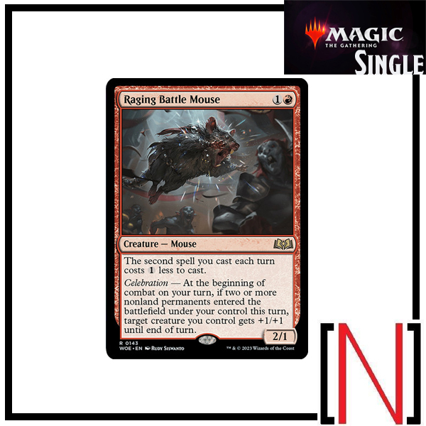 [MTG][Single][WOE] Raging Battle Mouse Level Rare [English] | Shopee ...