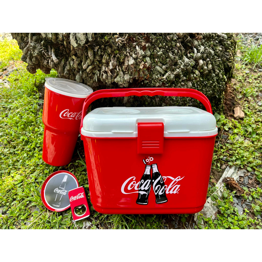 Coke Bottle 4 Liters Glass With Red Handle Opener Round Coaster ...