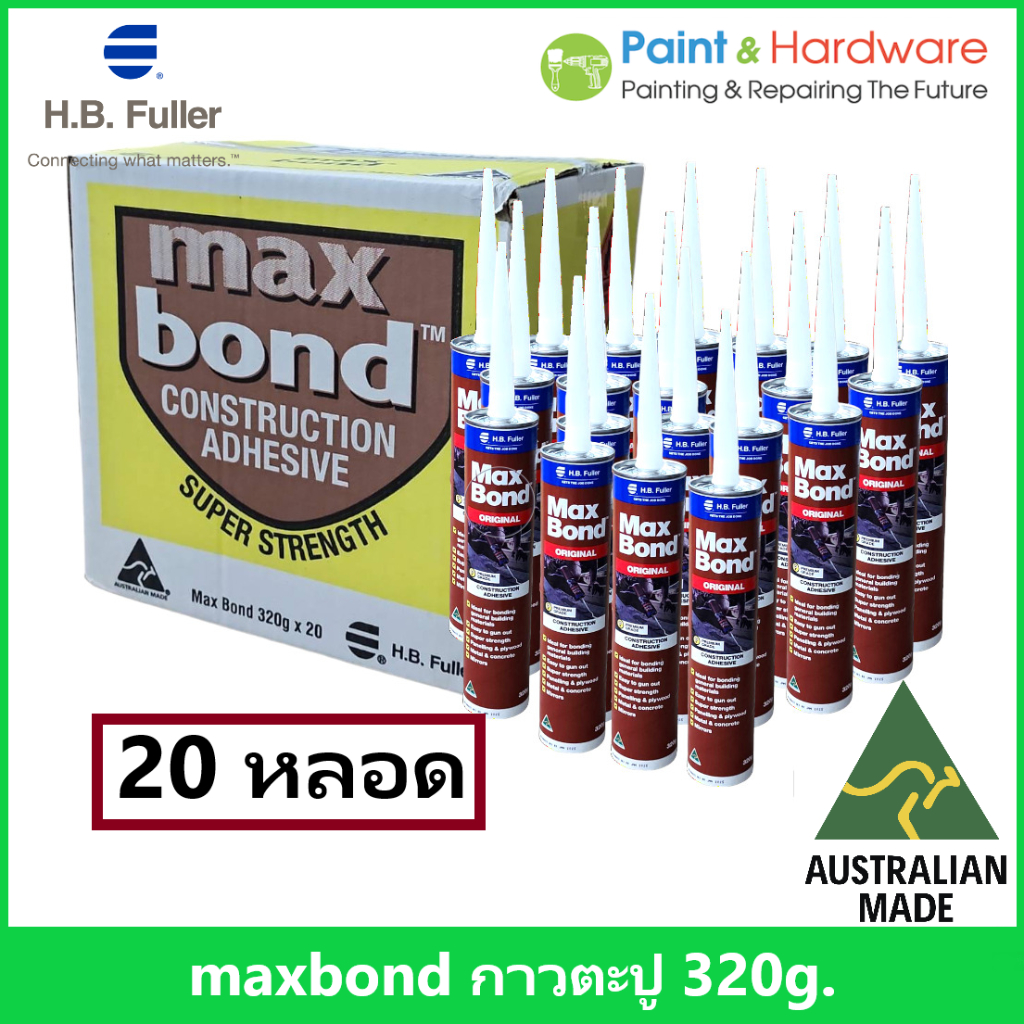 HB Fuller Maxbond (Sold In Boxes Of 20 Tubes) Nail Glue Bond From ...