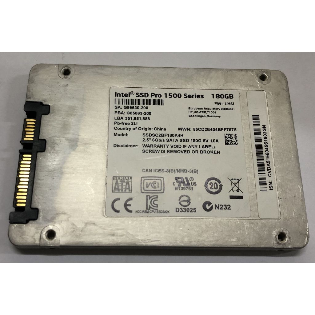 Used 32GB 60GB 64GB 120GB 128GB 160GB 180GB 240GB 256GB Ssd 2.5 Sata ...