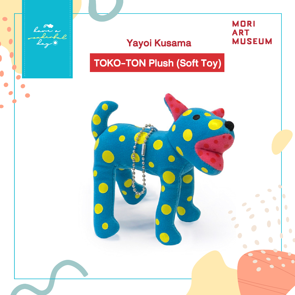 Yayoi Kusama | Mascot TOKO-TON Plush(Soft Toy) A Lovely Plush Dog Doll ...