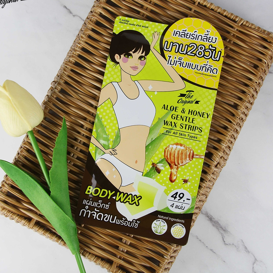 (Box X6 Sachets) Body Wax The Original Aloe & Honey Gentle Strip Ready ...