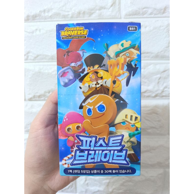 (Sealed Box) COOKIE RUN CARD Box BRAVERSE FIRST EDITION TRADING GAME ...