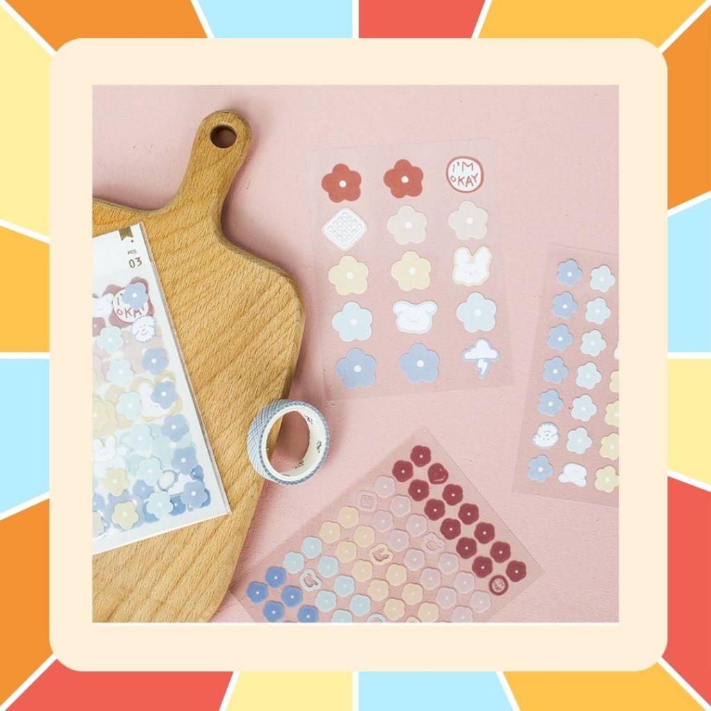 DIY Sticker Die Cut Heart Shape Cartoon Smiley Very Cute Japanese ...