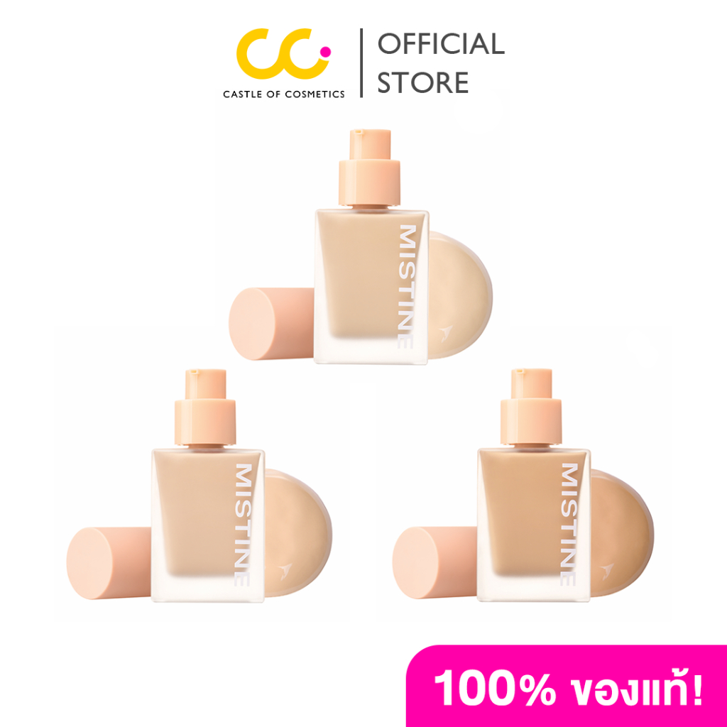 Mistine Semi Matte Velvet Liquid Foundation SPF50 PA ++++ | Shopee Malaysia