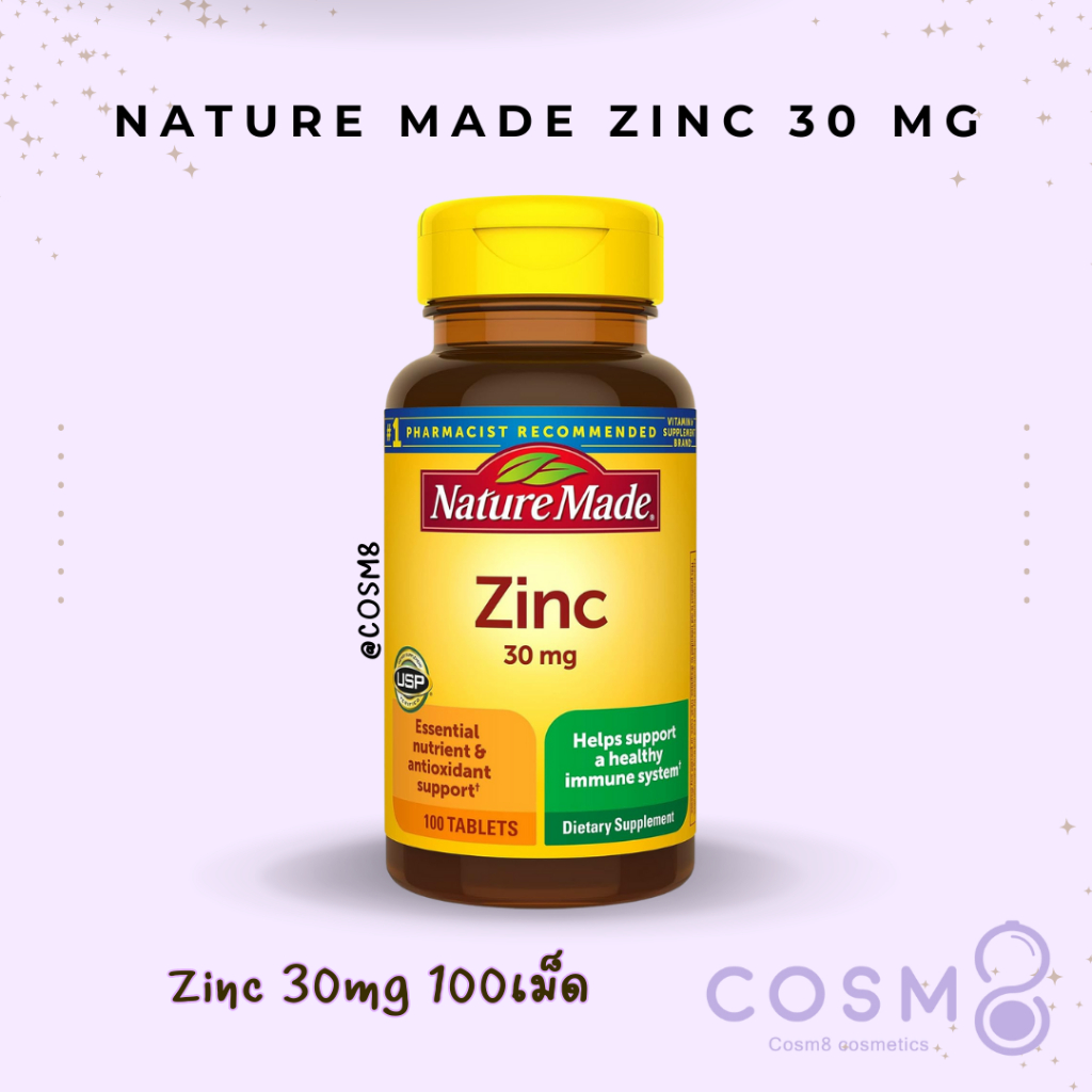 Nature Made Zinc 30 mg 100 Tablets | Shopee Malaysia
