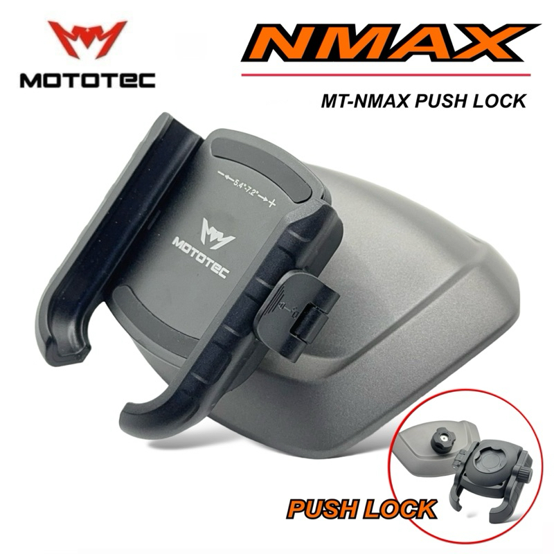 MOTOTEC PUSH LOCK MT-NMAX QD01 Mobile Phone Handle Set With Cover For ...