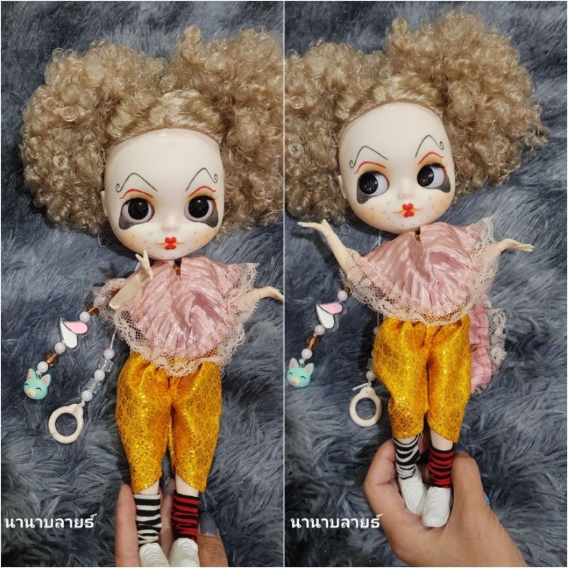 Black Doll From Blythe With A Set 12 Inches Tall (Custom Blythe ...