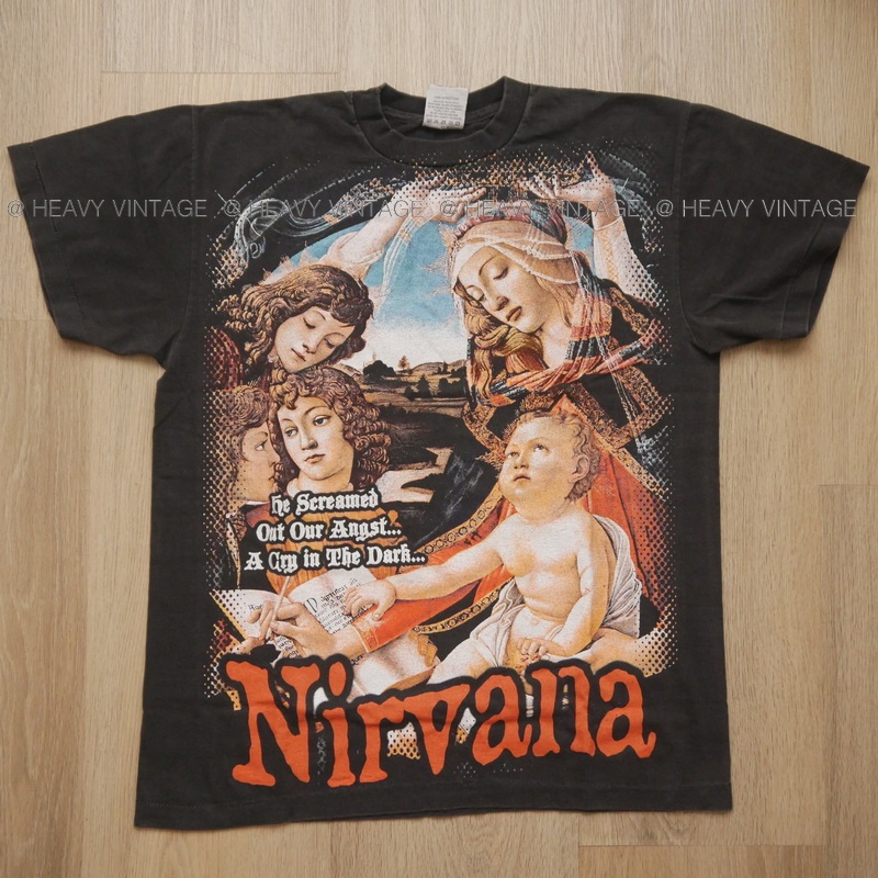 NIRVANA Bleach BIO Bootleg Label Authentic 1 Large Screen vintage shirt ...