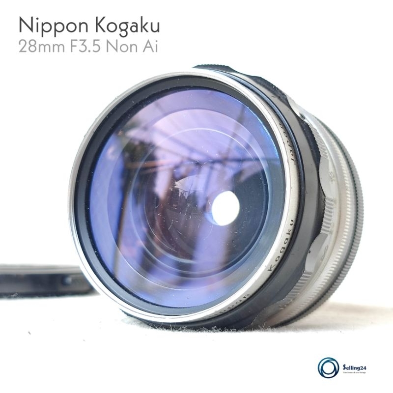 Nippon Kogaku Nikkor-H Spinning Lens 28mm f3.5 mount Non Ai Excellent ...