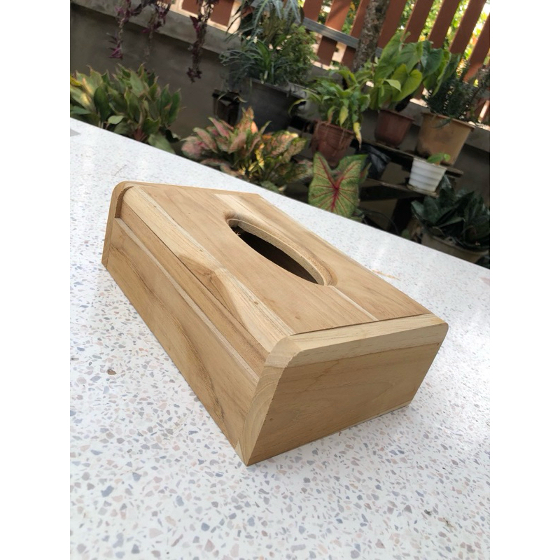 Tissue Box Made From Real Teak Wood | Shopee Malaysia