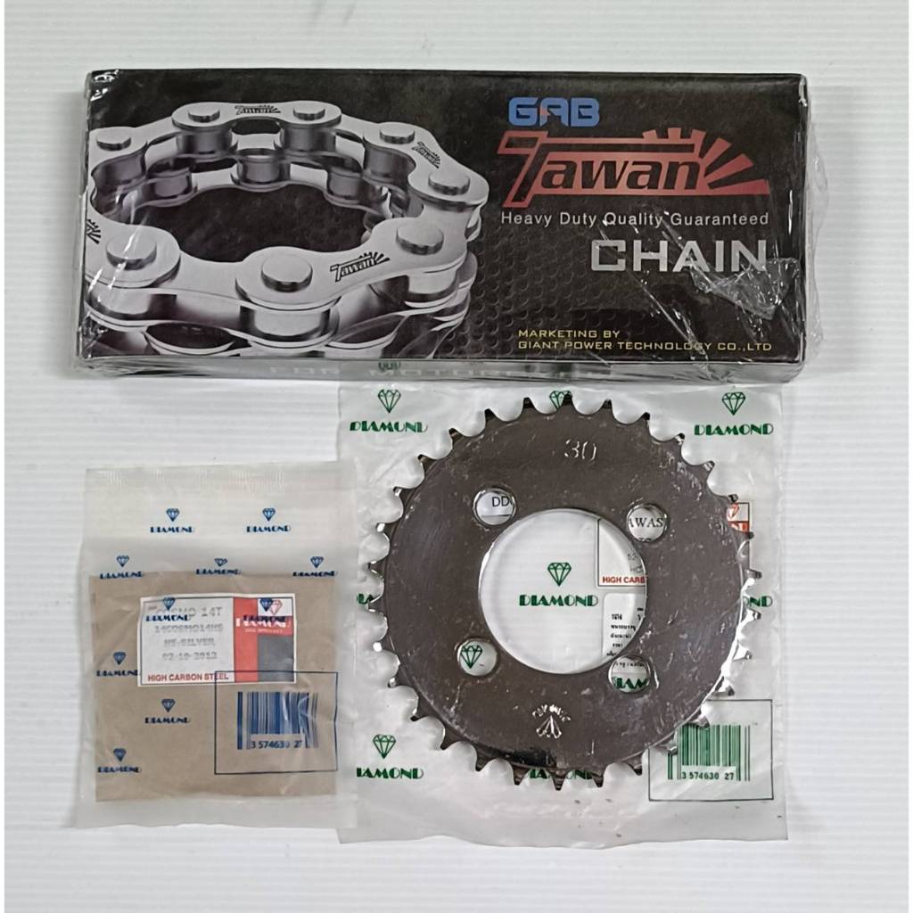 Sprocket Chain KSR/Z125/Casse 428/100-14-30 Rear Chrome Plated A Grade ...
