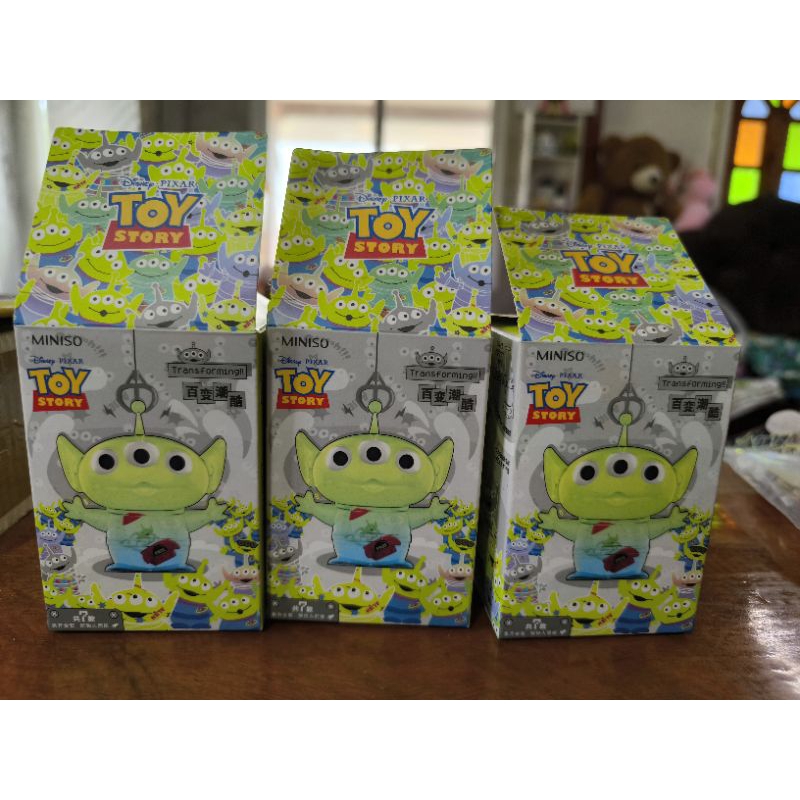 Miniso Green Man set 3 box With Card | Shopee Malaysia