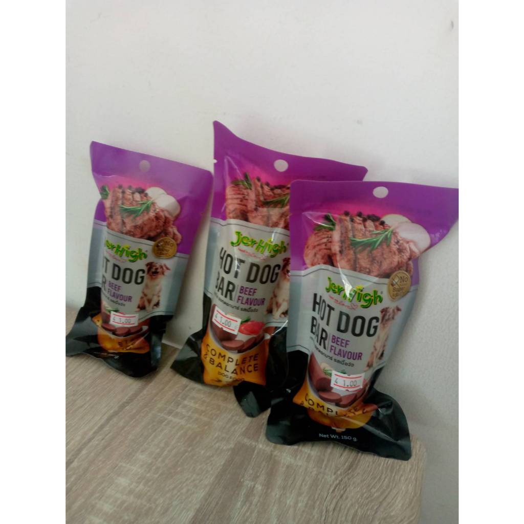 JerHigh Hotdog-bar Hot Dog bar Beef Recipe Food 150 g | Shopee Malaysia