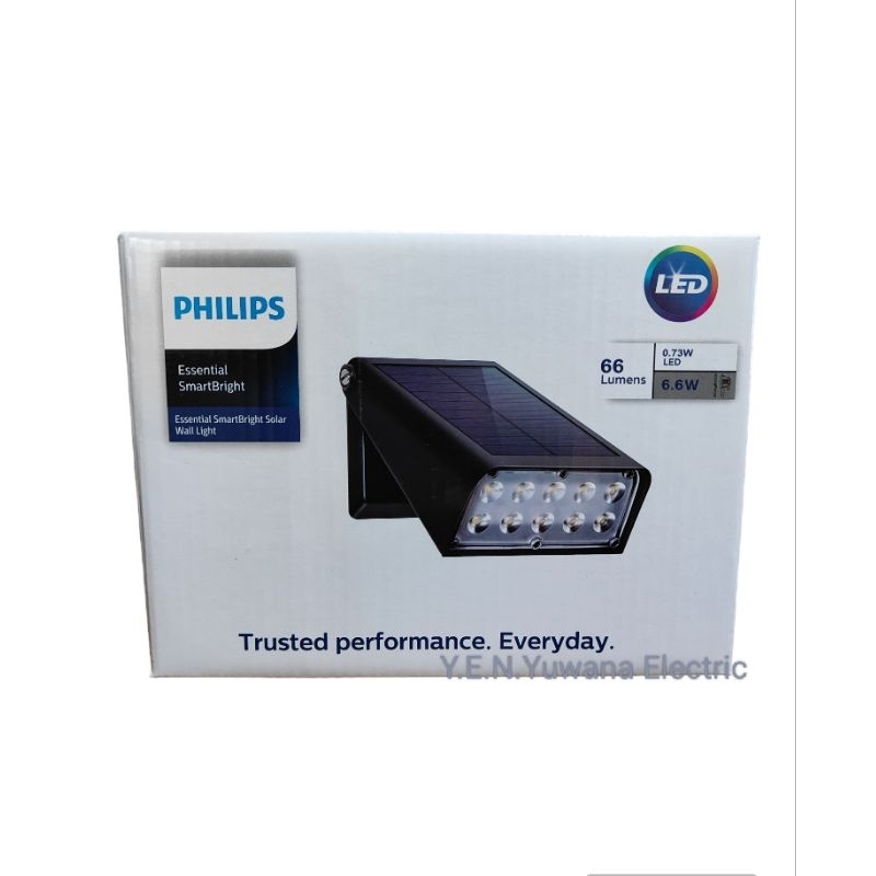 SOLAR WALL Lamp PHILIPS ESSENTIAL SMARTBRIGHT DECORATIVE Model BWC025 ...