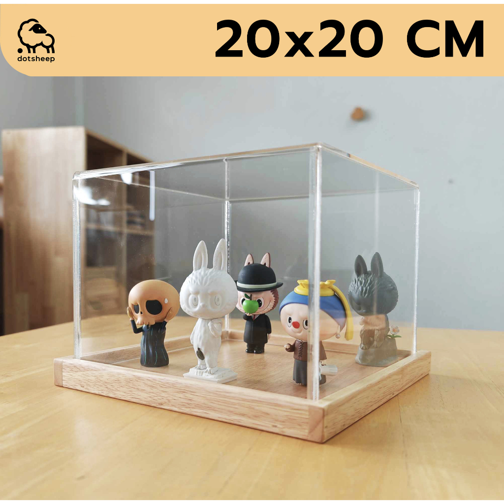 Dotsheep 20x20cm Model Box Cover Display Art Toy Figure Clear Acrylic ...