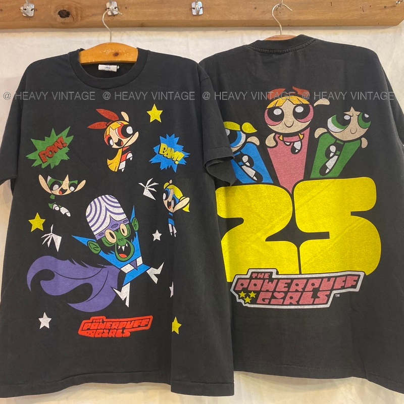 THE POWERPUFF GIRLS 25 Bootleg Label Authentic Bleach Bio Cartoon shirt ...