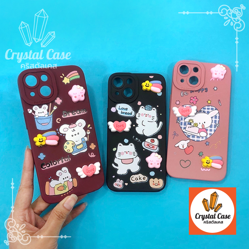 Soft Phone Case Camera Lens Protection Cartoon Pattern Attach A Cute ...