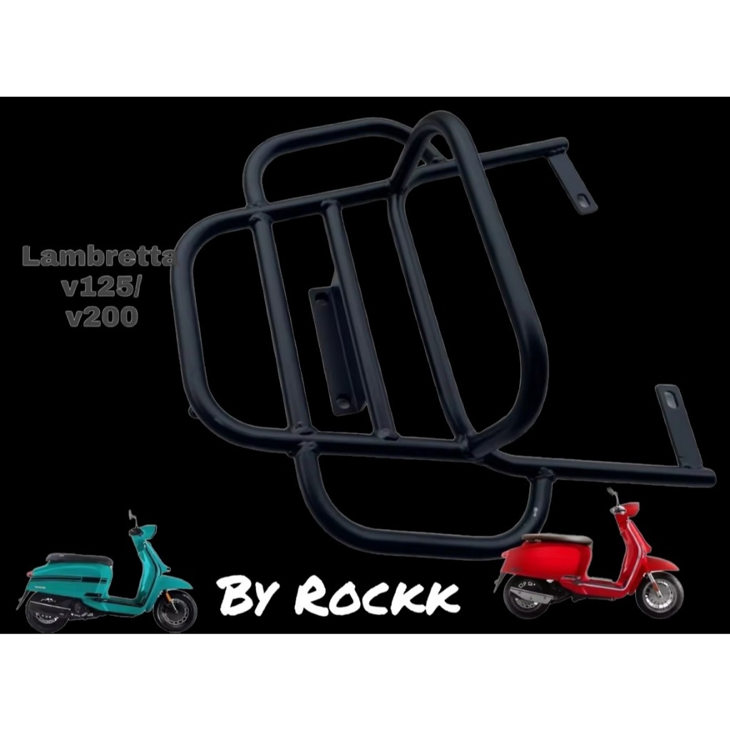 Rear Rack With Side Handle + Lambretta V125/V200 (BW) | Shopee Malaysia