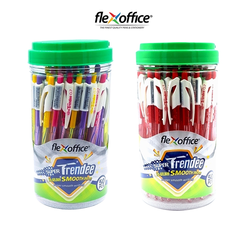 Flex (50 Pcs) Ballpoint Pen 0.7mm Office Model Fo-GelB09 | Shopee Malaysia