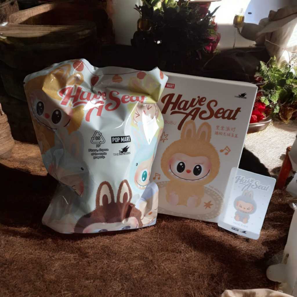 POPMART Labubu V2 THE MONSTERS HAVE A SEAT: HEHE Box Check Card Not ...