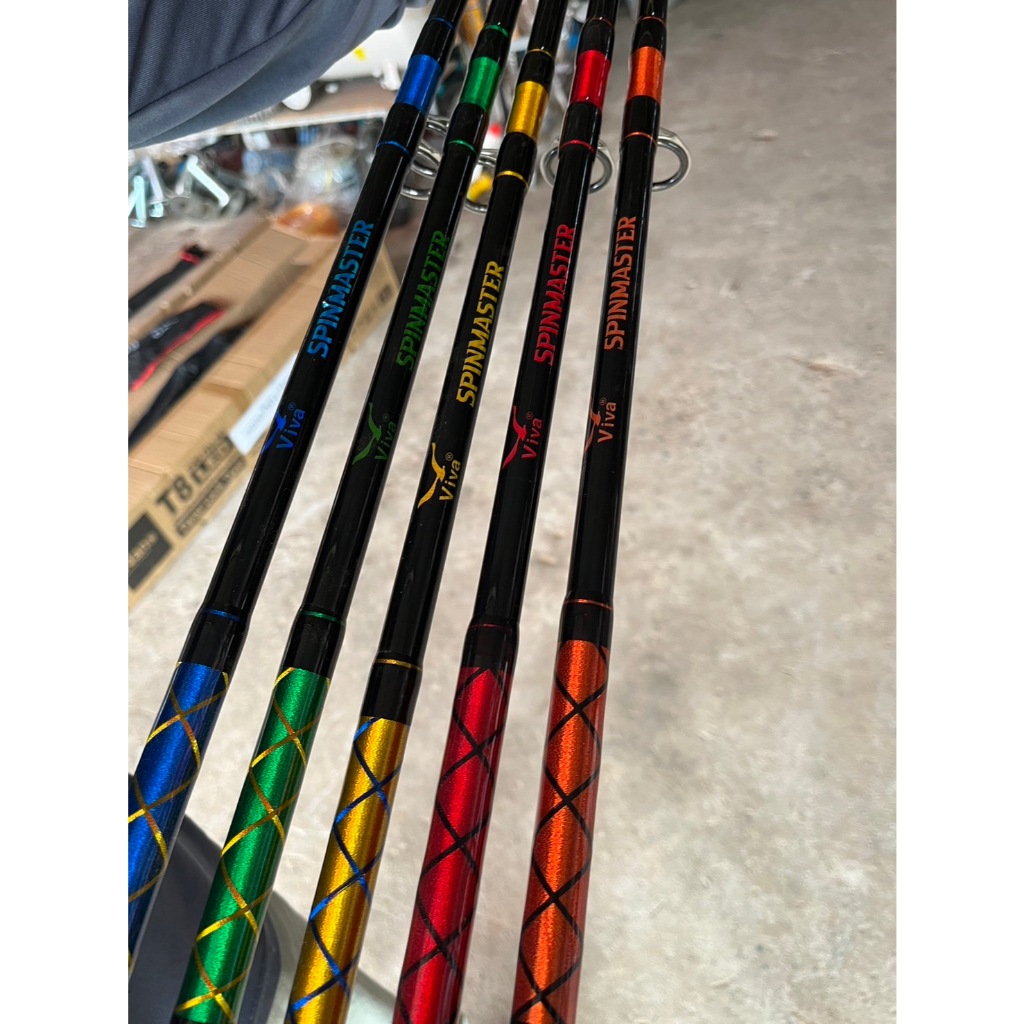 Fishing Rod Viva (Viva) 8 Feet Spinmaster Model 2 Rods 2.4 Meters ...