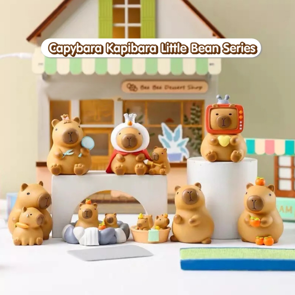 Capybara Kapibara Little Bean Series 1pc/Set Capibara Figure Doll Model Resin 1040-129 Capo ...