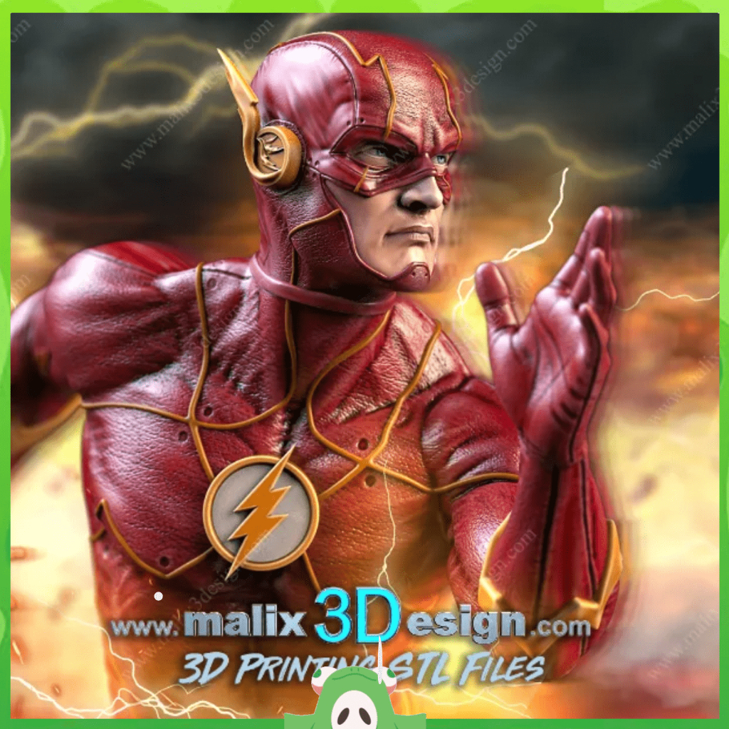 [Sanix3D] FLASH (Fan Art) 3d print Resin Model Whole Body Fan Art Work ...