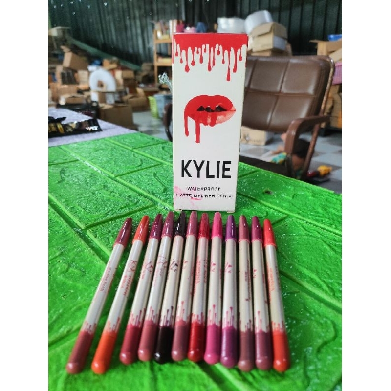 Kylee Lip Pencil Matte 1 Box Has 12 Sticks. | Shopee Malaysia
