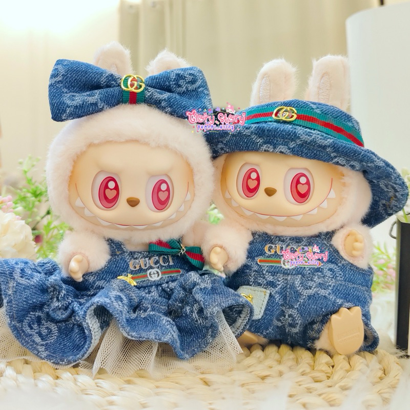 SET Couple Denim Color New Product Labubu V1 V2 | Shopee Malaysia
