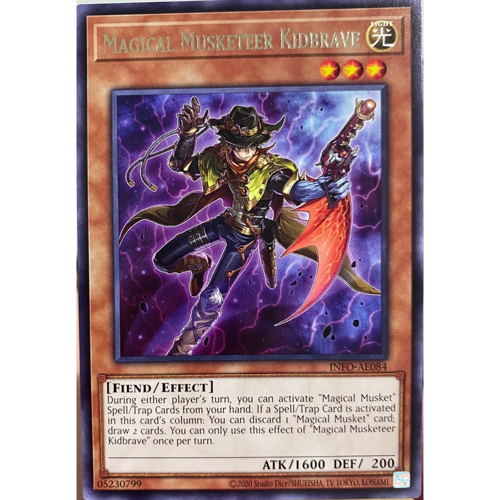 Yugioh Asia-Eng [INFO-AE084] Magical Musketeer Kidbrave (Rare ...