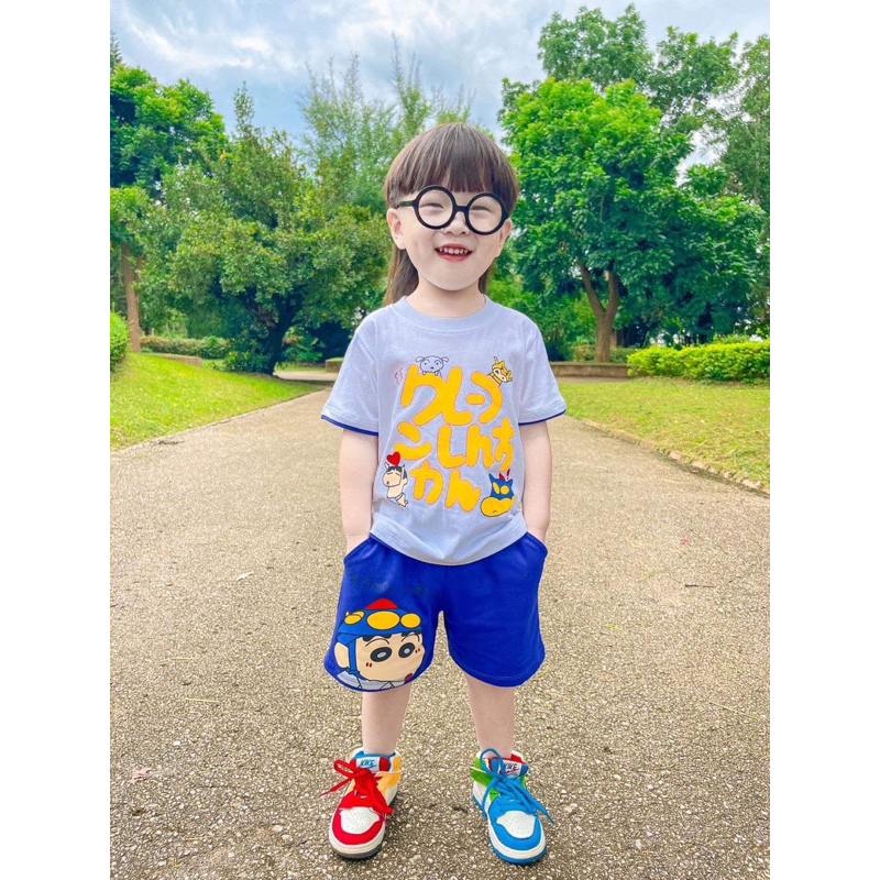 Children's Set With Crayon Shin-Chan Screen Front-Back | Shopee Malaysia