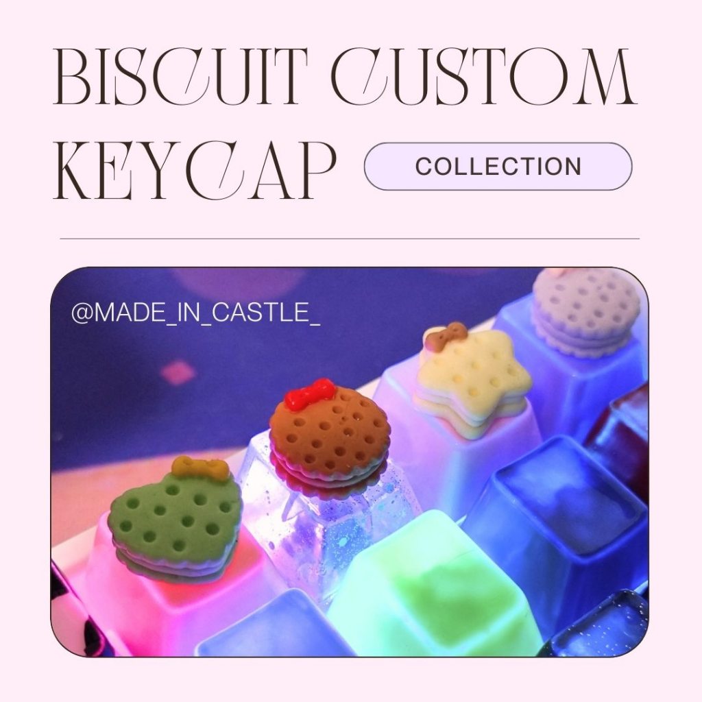 Custom Keycap "Biscuit Coll" Mechanical Keyboard Button Handmade Abs ...