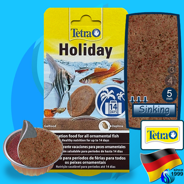 Tetra Holiday 30g Gel food 14 days Fish For 14 sinking | Shopee Malaysia