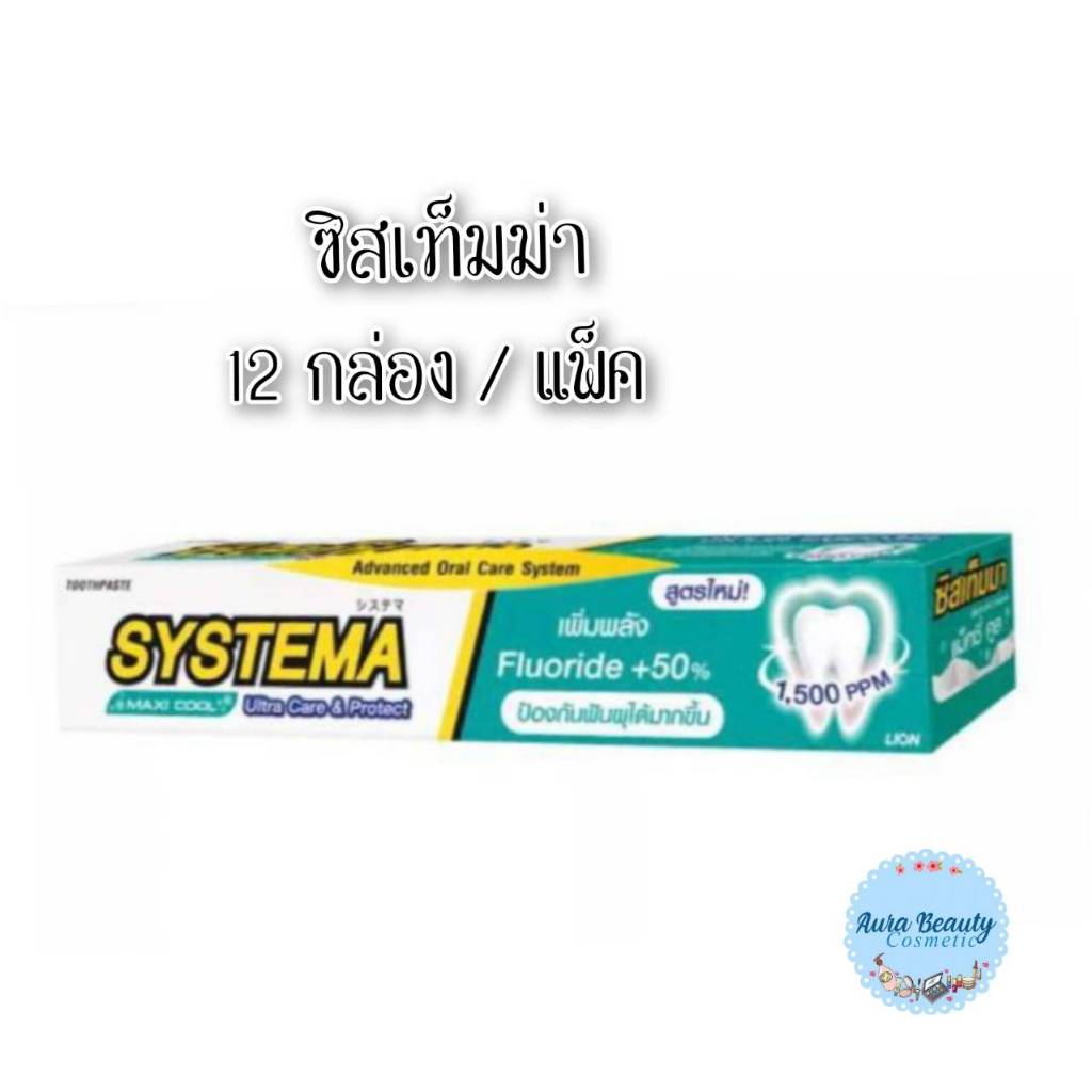 (12 Boxes/Pack) Systema Toothpaste 40 g Spring Mint Formula | Shopee ...