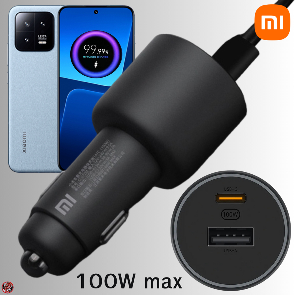 Xiaomi Car Charger 100W Max Turbo Charging Duo-Port Usb-C + Usb-A Ultra ...