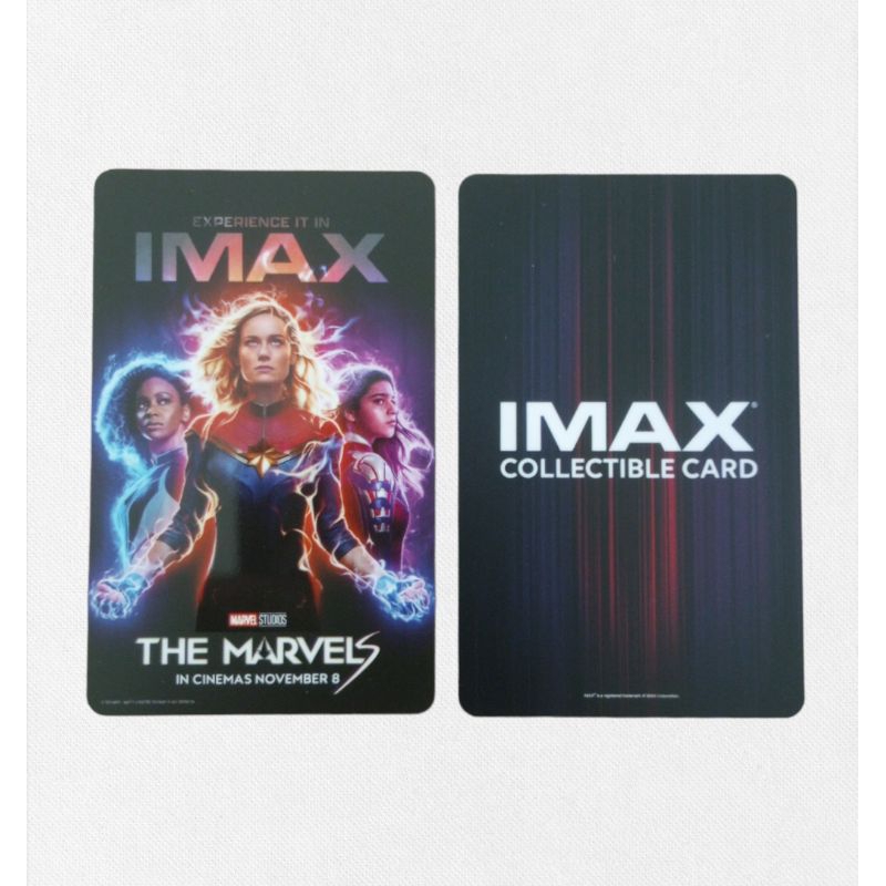 Hard Card IMAX Collectible The Marvels The Marvel From Major Cineplex ...