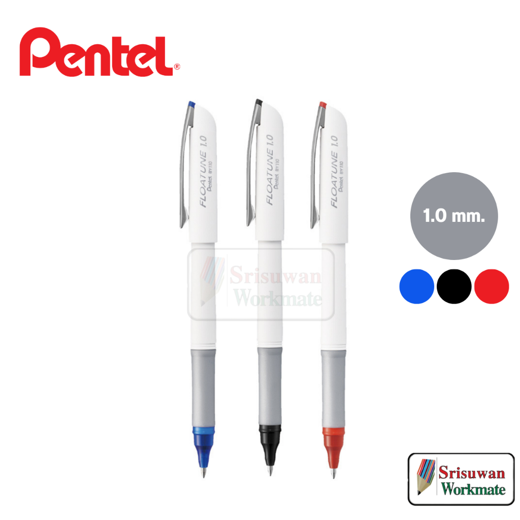 Pentel FLOATUNE 1.0 mm. 2 Double Ball-Tip Gel Pen For Smooth Writing New Japanese Technology BY ...